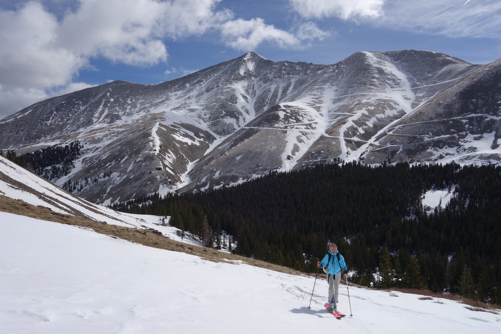 Skiing Cronin Peak