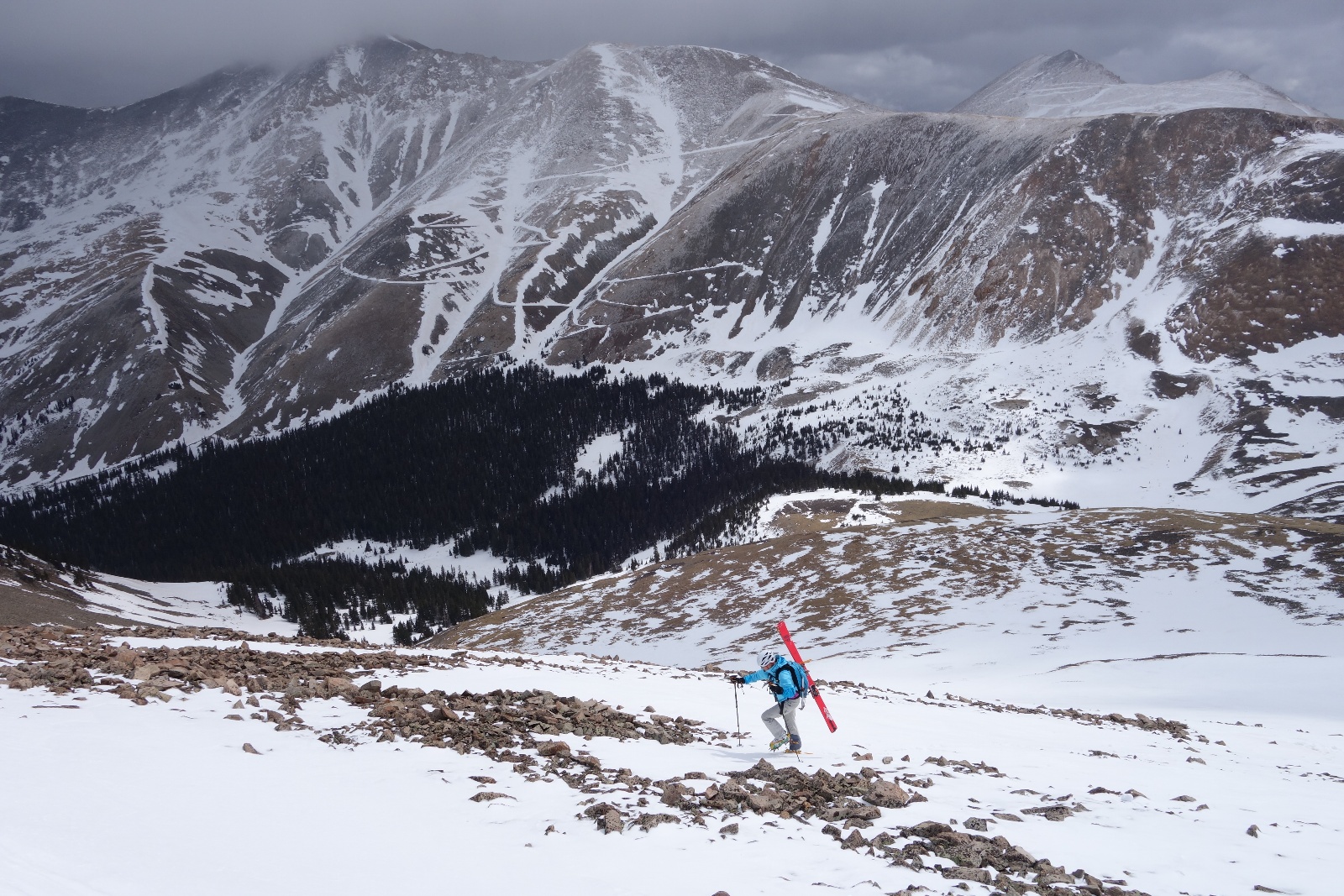 Skiing Cronin Peak